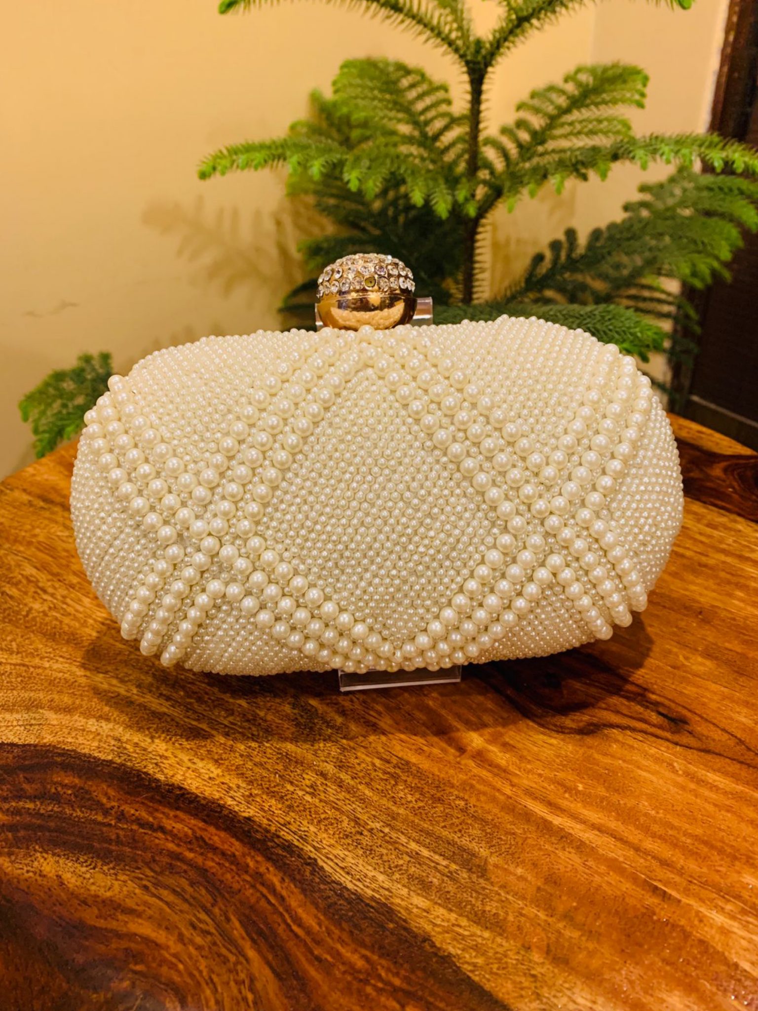 Pattern Pearl clutch – Sajana by Shagun