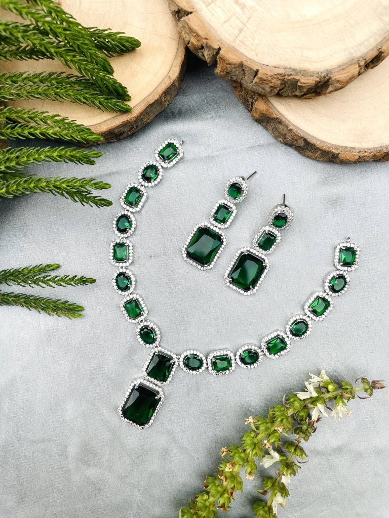 Simi green Ad necklace – Sajana by Shagun