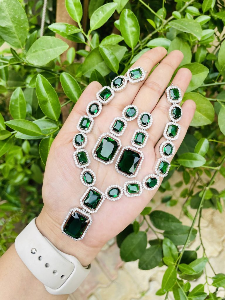 Simi green Ad necklace – Sajana by Shagun