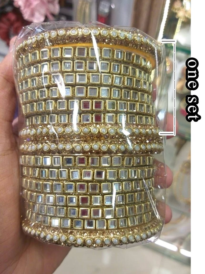 Mirror bangles one set – Sajana by Shagun